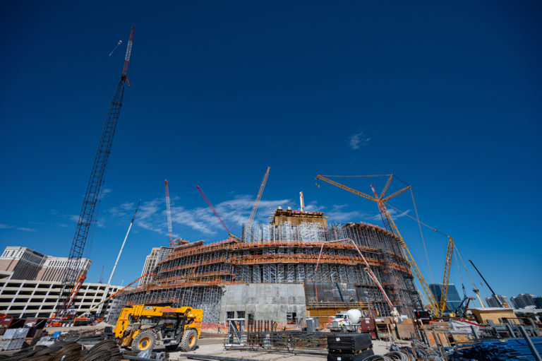 MSG Sphere at The Venetian Reaches Latest Construction Milestone ...